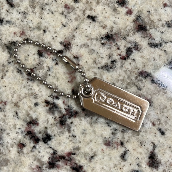 Coach | Bags | Coach Silver Metal Hang Tag Euc | Poshmark